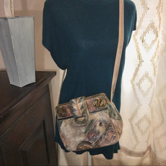 Jane Yoo | Bags | Jane Yoo Maya Hand Painted Leather Handbag | Poshmark